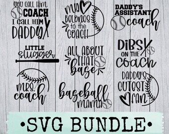 Baseball SVG for Cricut Users Daddy's Assistant Coach SVG | Etsy