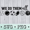 Sports SVG DXF Pack Basketball Football Volleyball Soccer Baseball - Etsy