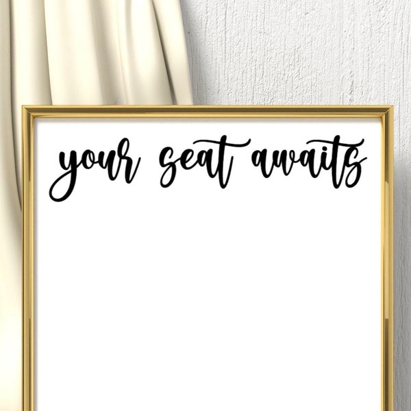 Find Your Seat - Etsy