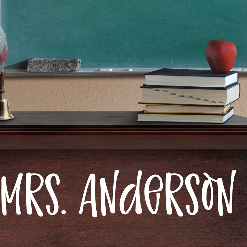 Teacher Name Banner - Etsy