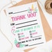 Unicorn PRINTABLE Thank You Cards for Kids Fill in the Blank Thank You ...