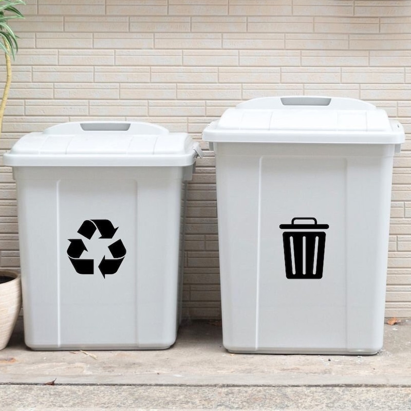 Trash Recycle Decal - Etsy