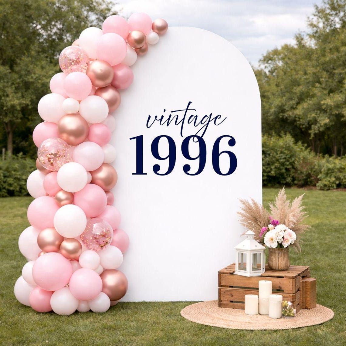 Thirty Year Old Decal for Funny 30th Birthday Sign Born in 1996 ...