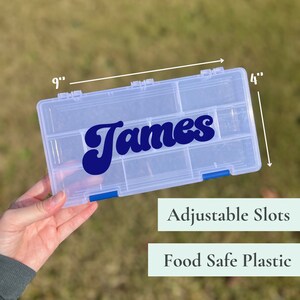 Retro Custom Snackle Box With Kids Name Travel Snack Box for Kids ...