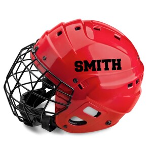 Custom Hockey Helmet Name Decal for Helmet Label Hockey Team Helmet ...
