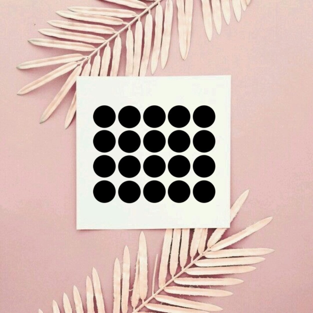 Polka Dot Vinyl Sticker Set set of 20, Polka Dot Stickers, Polka Dot ...