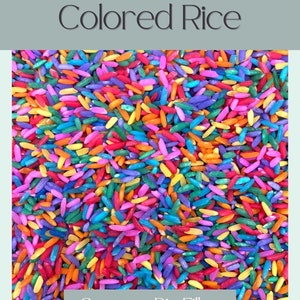 Rainbow Colored Rice for Kids Sensory Filler DIY Sensory Kit Rice for ...