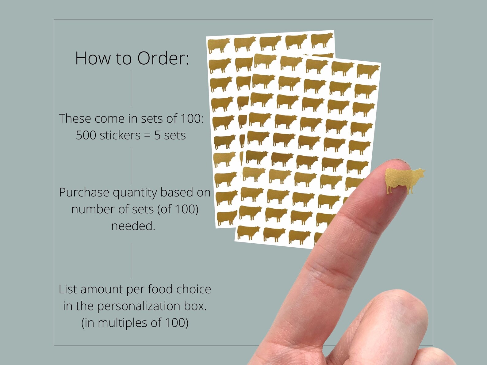 Meal Choice Stickers set of 100 Bulk Wedding Meal Stickers Place Card ...