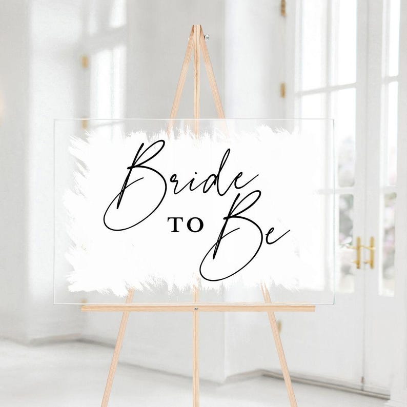 Bride Decal for Bride to Be Sign for Calligraphy Bridal Shower Sign ...