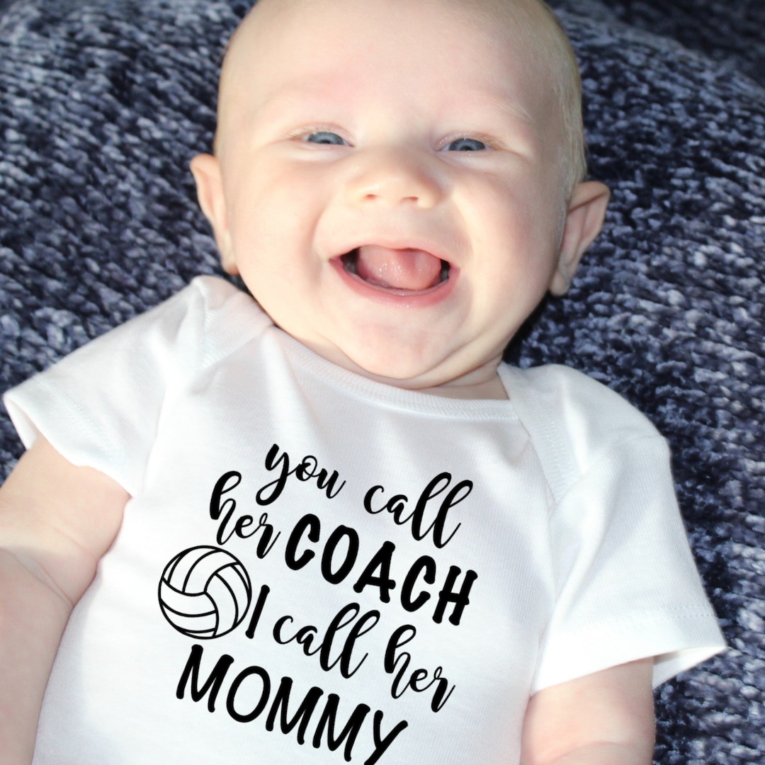 Volleyball Baby Bodysuit Mommy’s Assistant Coach Volleyball Outfit Baby ...