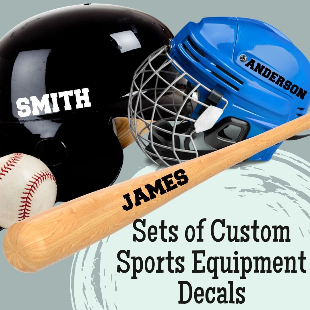 Bulk Decal Names for Custom Label Baseball Helmet Decal Hockey Helmet ...