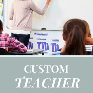 Custom Teacher Name Decal for Personalizing Desk in Classroom Teacher ...