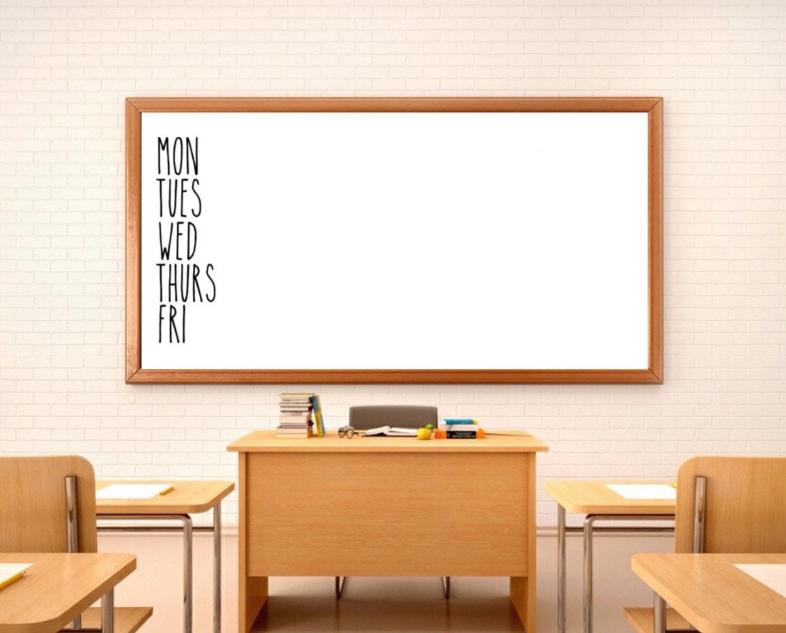 Rae Dunn Inspired Classroom Days of the Week Vinyl Decals - Etsy