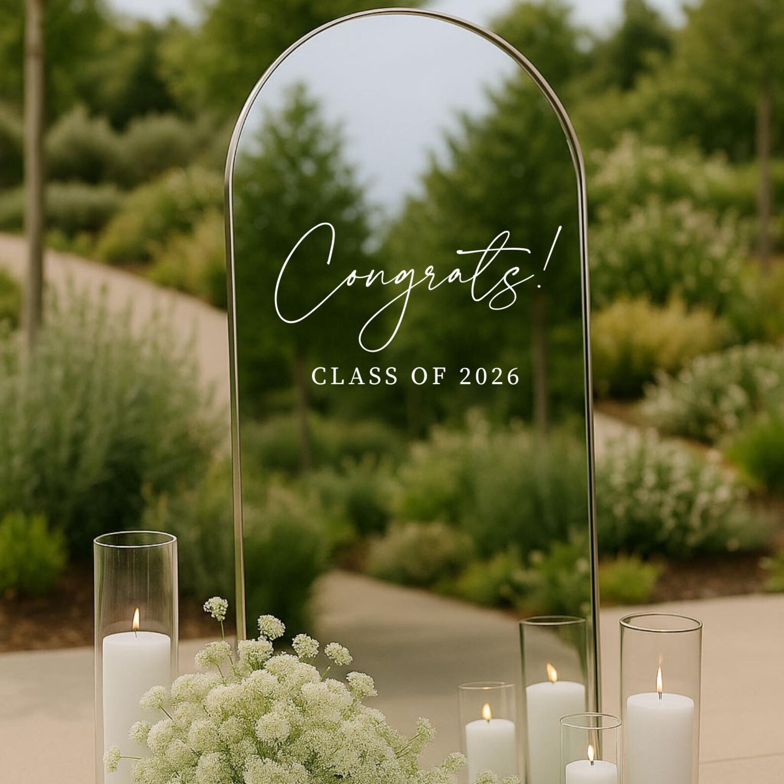 Congrats Decal for Class of 2025 Graduation Vinyl Decal for Mirror ...