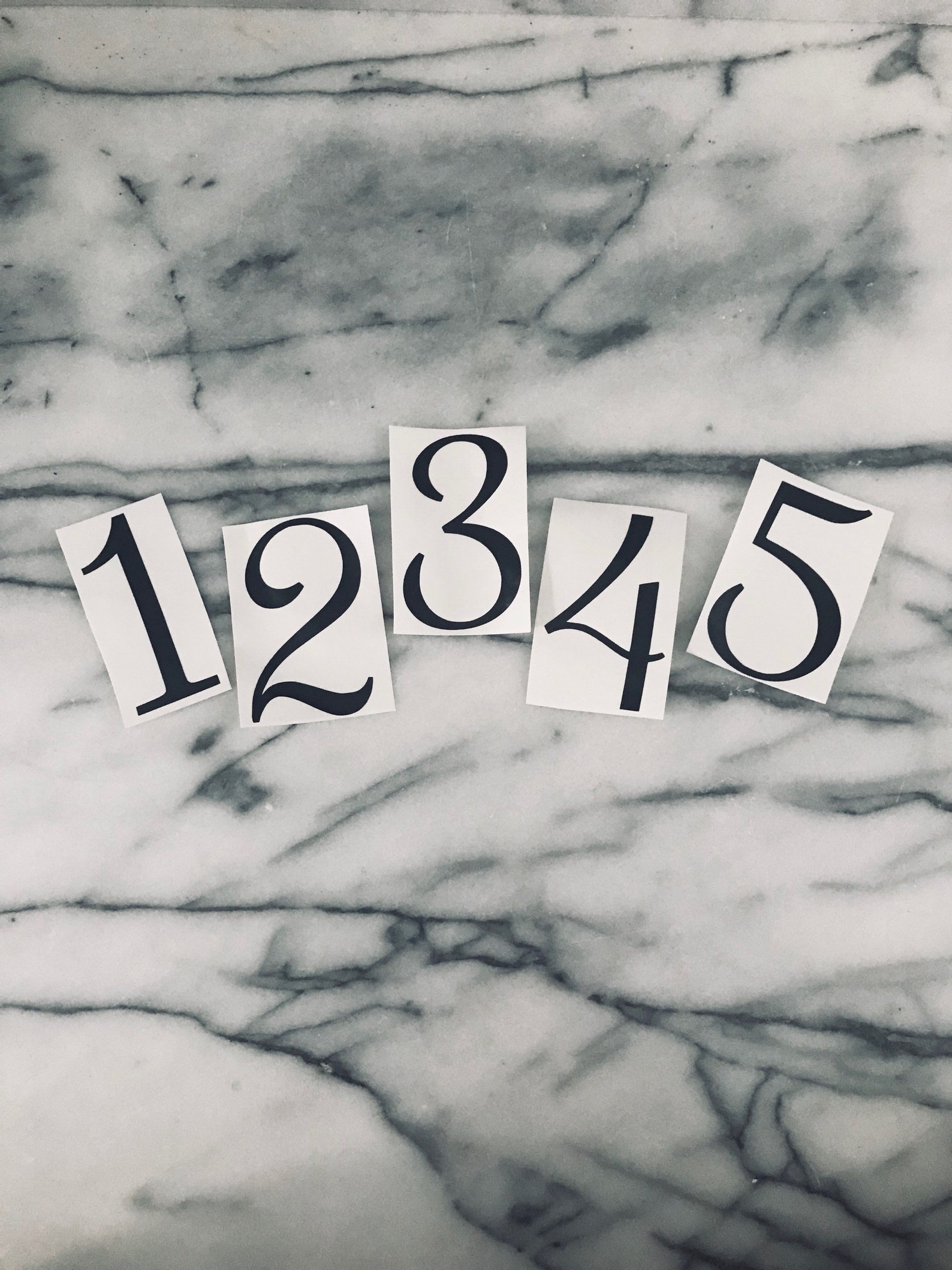 Vinyl Decal Numbers Wedding Table Numbers Number Decal | Etsy