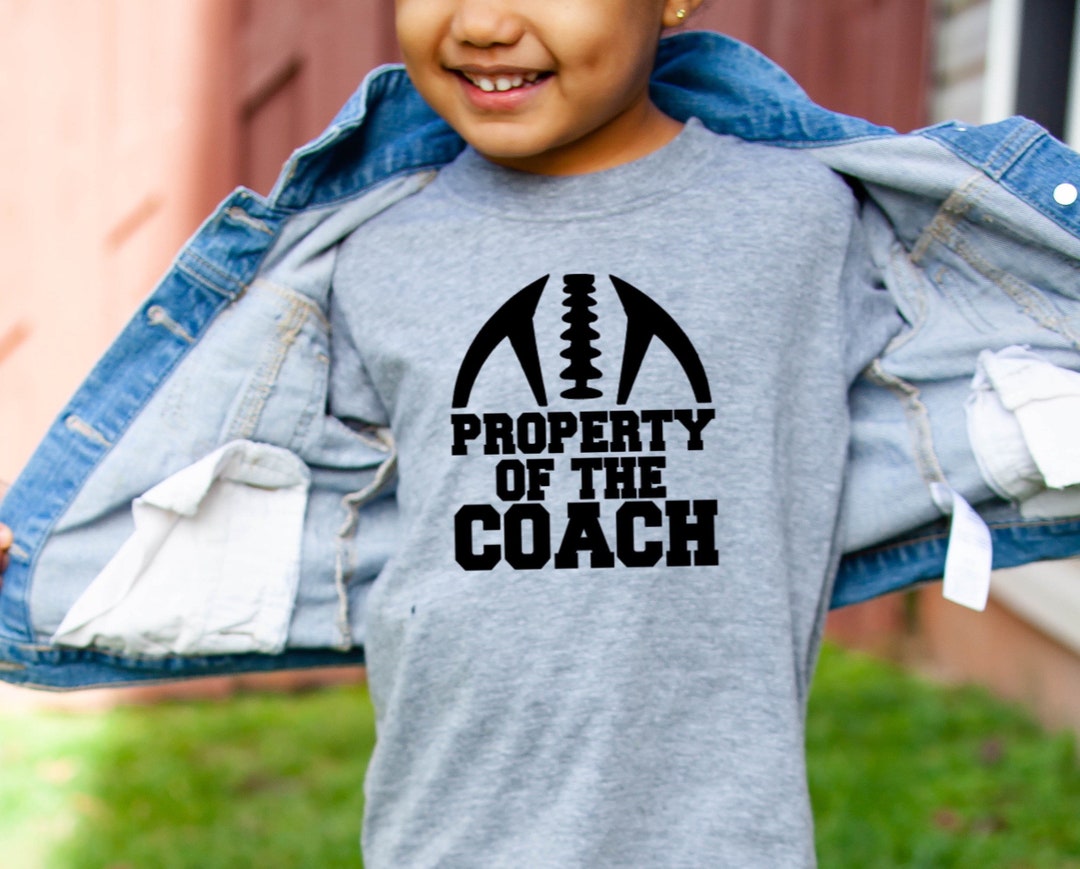 Toddler Football Shirt for Coachs Kid on Game Day Coaches Kid Outfit ...