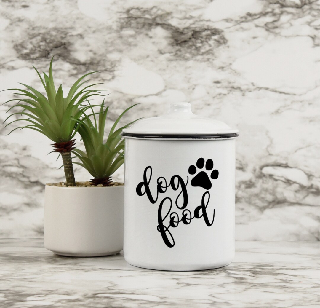 Dog Food Vinyl Decal Label Dog Food Container Decal Dog Bowl Decal Dog ...