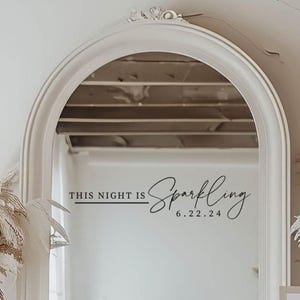 This Night is Sparkling Decal for Wedding Sparker Send off Sign Wedding ...
