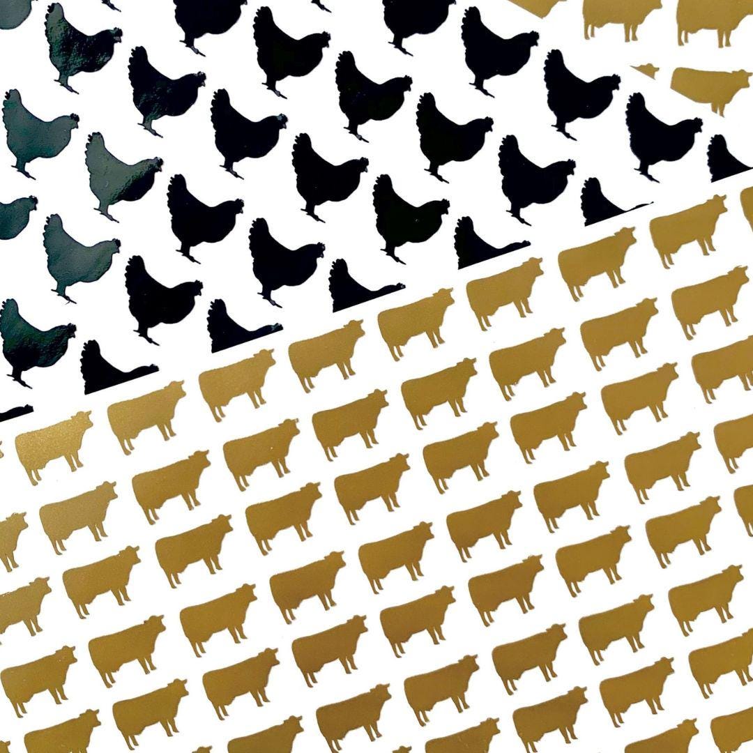 Meal Indicator Stickers (set of 10) Wedding Meal Decals Entree Stickers ...