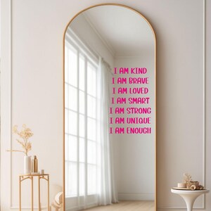 Kids Daily Affirmation Decal for Mirror Affirmation Custom Kid Mirror ...