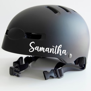 Custom Kids Helmet Name Decal Kids Bicycle Decals With Customized ...