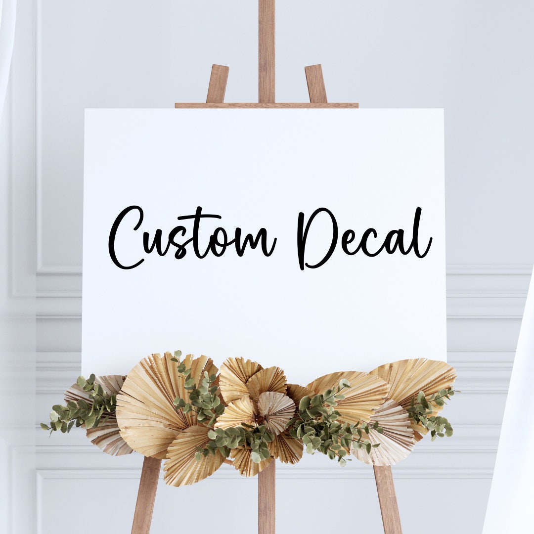 Custom Event Decal for Custom Event Sign Decal for Welcome Mirror Sign ...