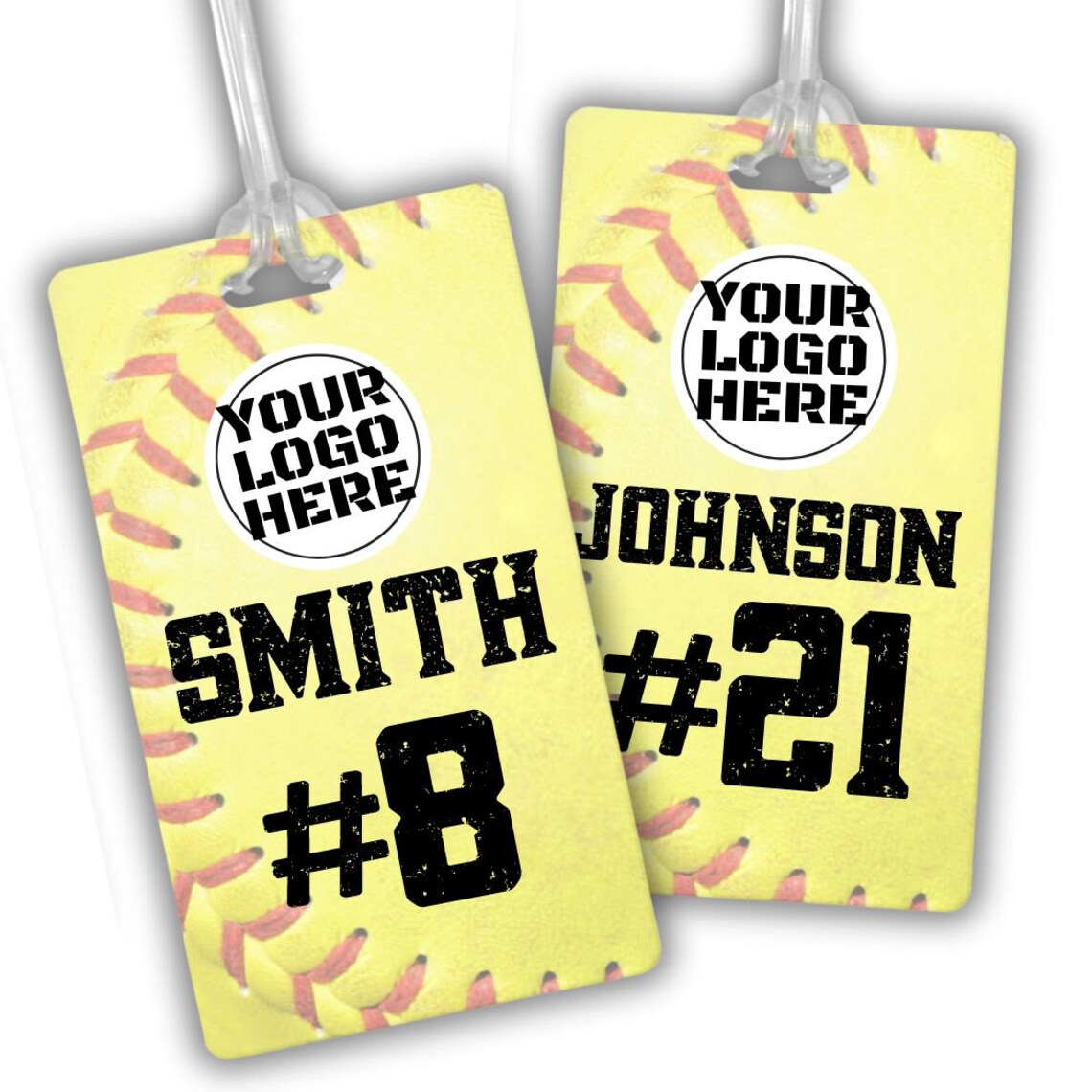 Custom Softball Bag Tag With Team Logo Travel Ball Bag Tag Labels for ...