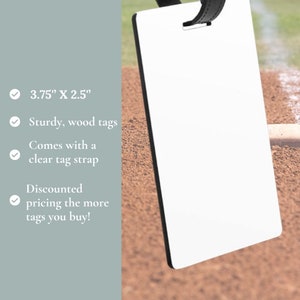 Custom Name Baseball Bag Tag for Bat Bag Baseball Team Gift ...