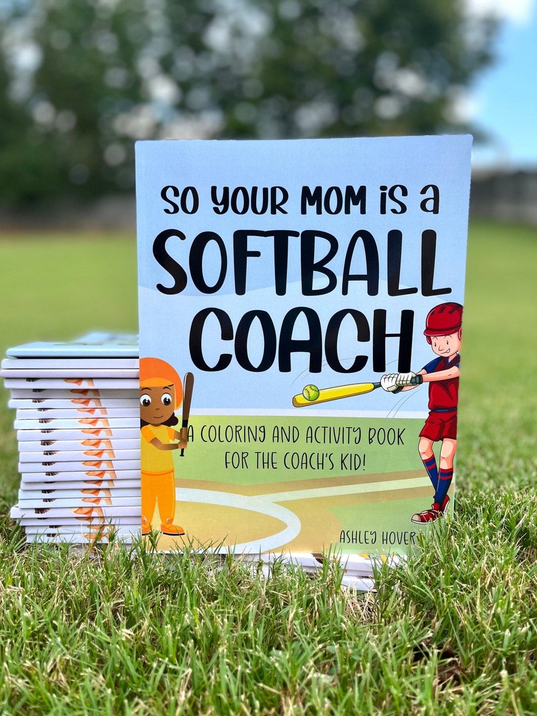 Coloring Book for the Softball Coach's Kid Softball Activity Books for ...