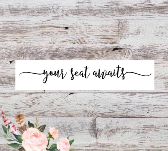 Event Seating Chart Vinyl Decal Easy to Apply DIY Mirror | Etsy