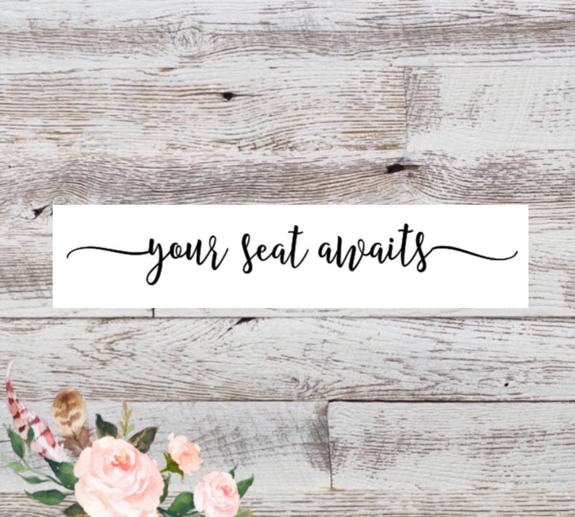 Event Seating Chart Vinyl Decal Easy to Apply DIY Mirror | Etsy