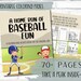 Printable Sports Coloring Pages for Kids, Digital Downlaod, Baseball ...