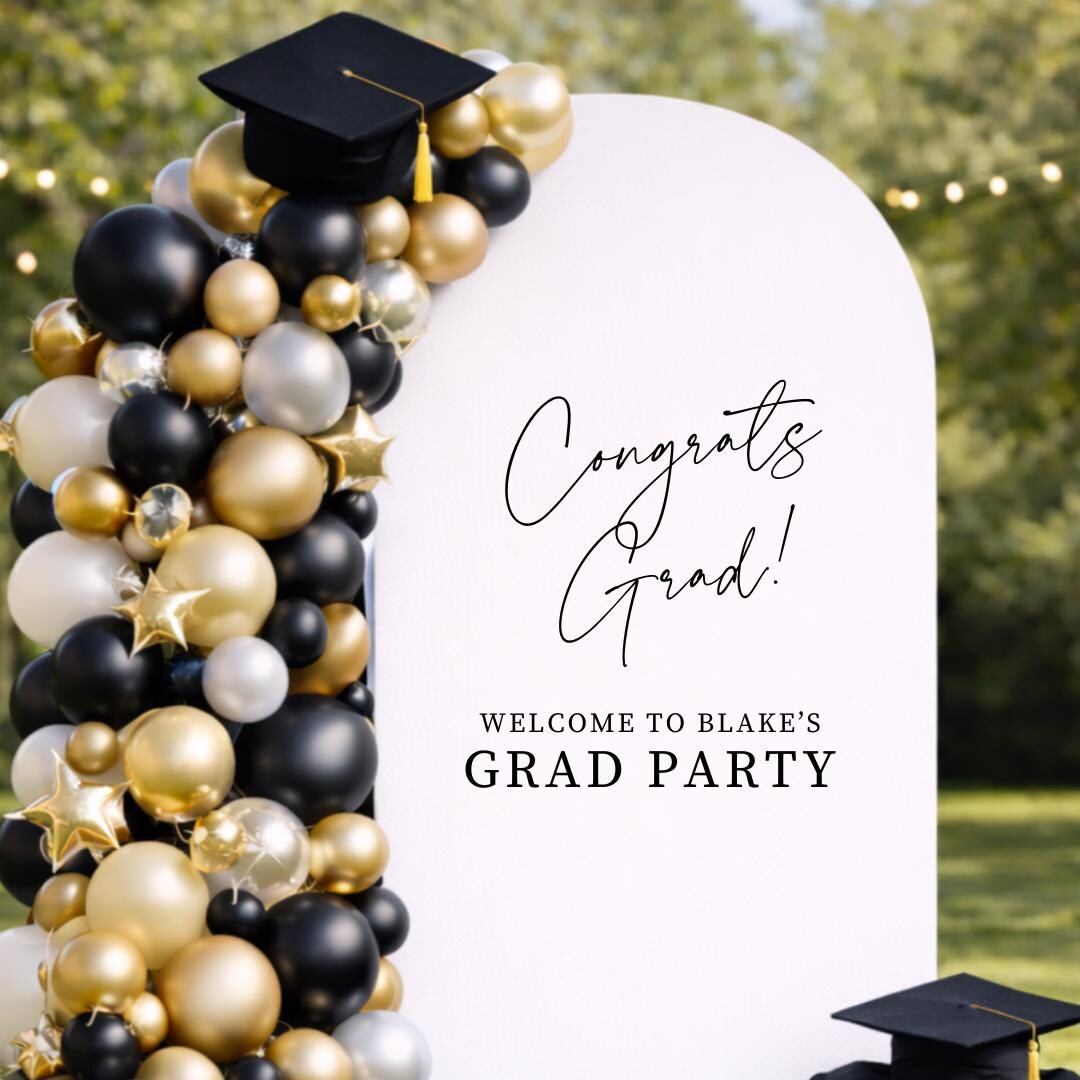 Congrats Grad Decal for Custom Graduation Decor Class of 2026 ...