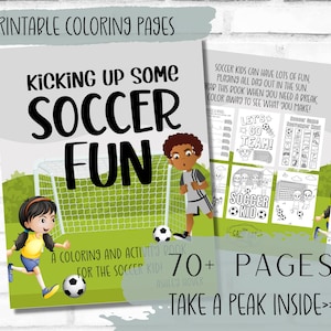 PRINTABLE Soccer Coloring Pages for Kids Soccer Activity Pages Instant ...