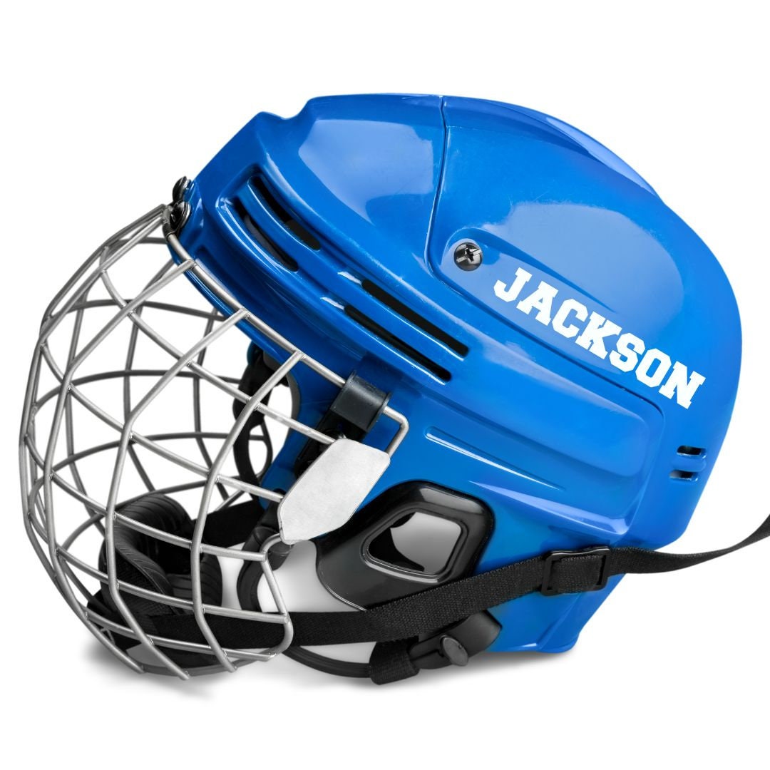 Custom Hockey Helmet Name Decal for Helmet Label Hockey Team Helmet ...