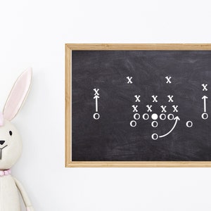 Football PRINTABLES (set of 4 Plays) for Boy’s Room Printable Plays for ...