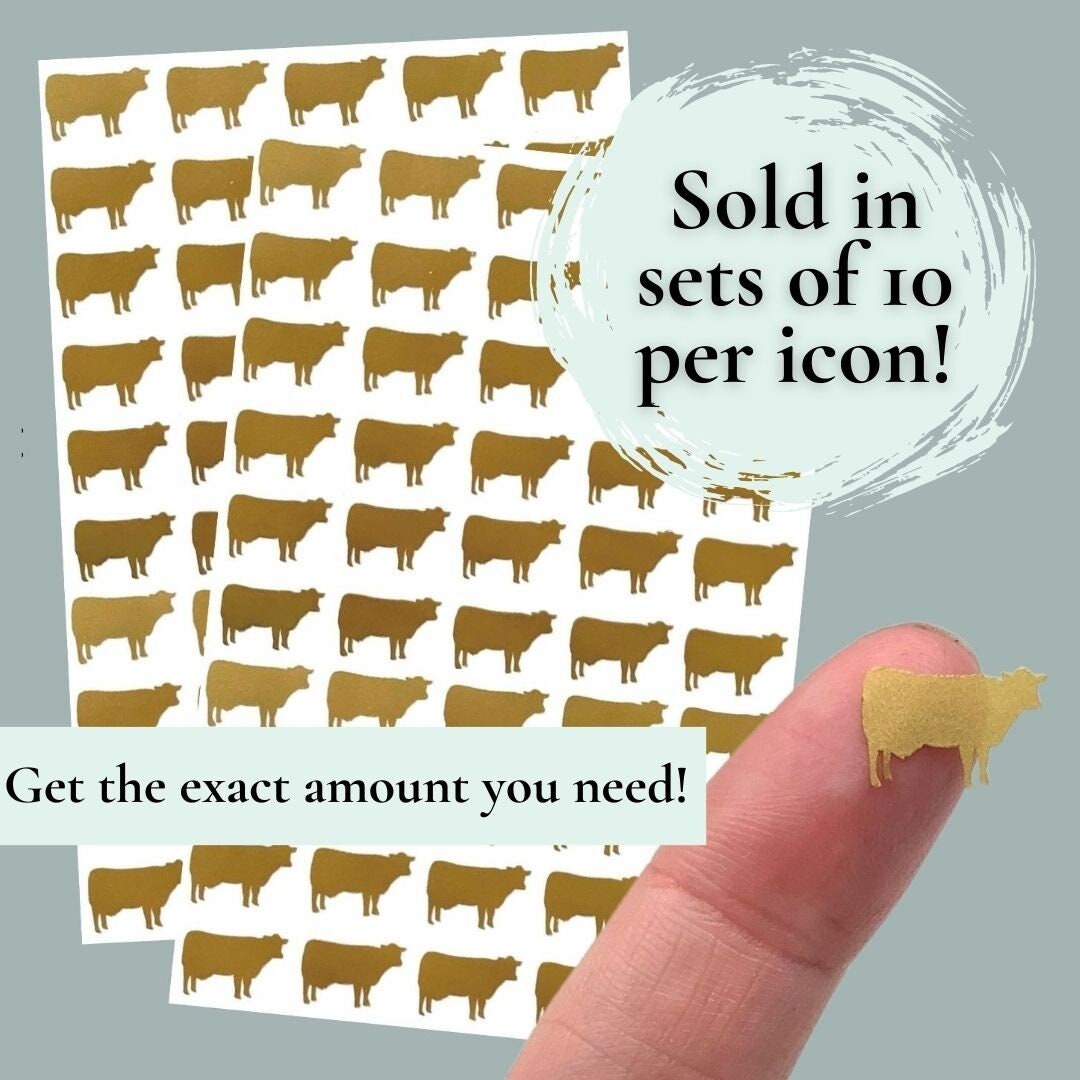 Meal Choice Stickers set of 10 Wedding Meal Stickers Place Card Meal ...