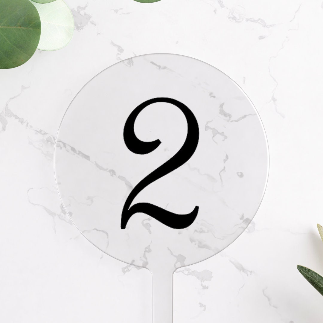 Vinyl Decal Numbers for Wedding Centerpieces Table Numbers for Bridal ...