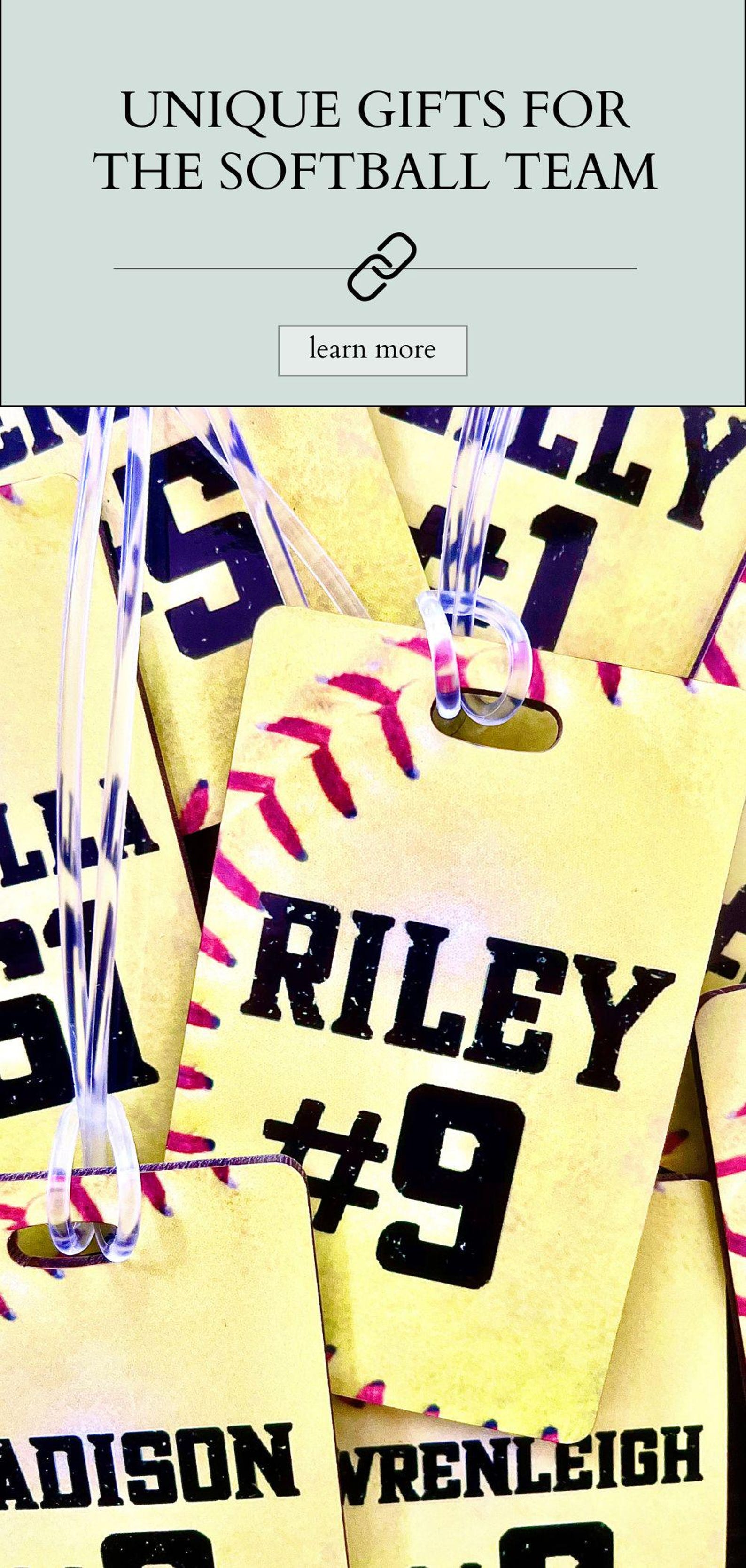 Personalized Softball Bag Tags for Team Gifts Sports Equipment Tag for ...