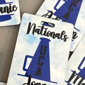 Custom Cheer Team Bag Tag for Cheer Gift Ideas Cheerleading Name Tag ...