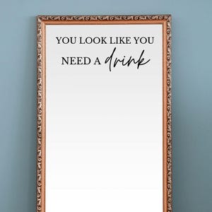 Wedding Drink Decal for Cocktail Station Sign Unique Witty Alcohol Sign ...