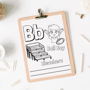 Abcs Football Printable Coloring Pages for Kids on Game Day Tailgate ...