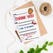 Baseball PRINTABLE Kids Thank You Cards for Toddler Birthday - Etsy