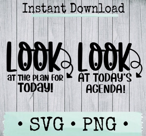Todays Agenda SVG Files for Cricut Users and Teacher - Etsy