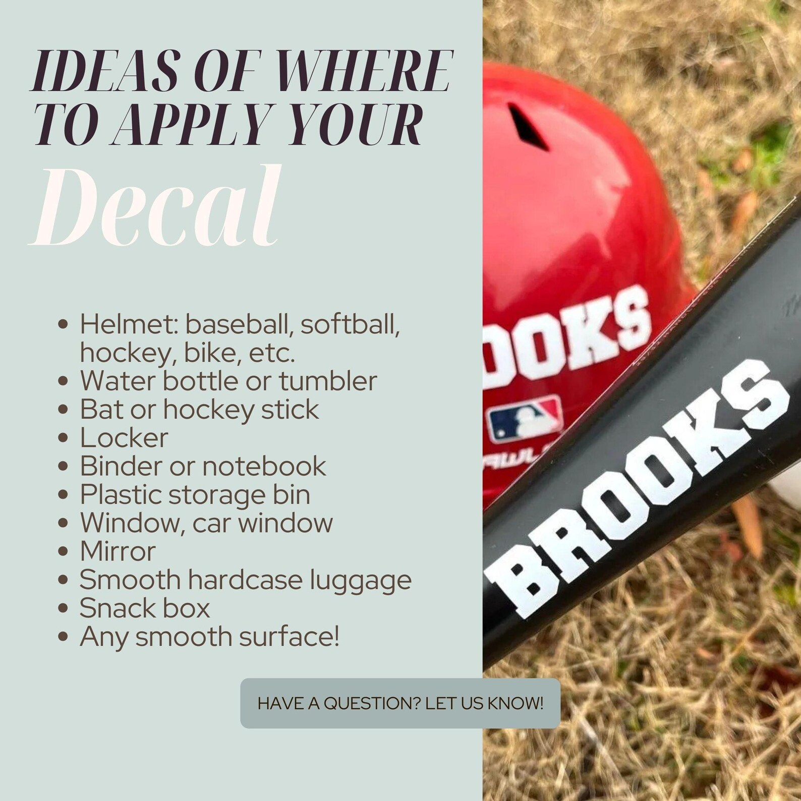 Baseball Bucket Sticker for Little League Player Softball Batting ...