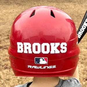 Vinyl Name for Baseball Helmet Decal for Custom Helmet Name Tball ...