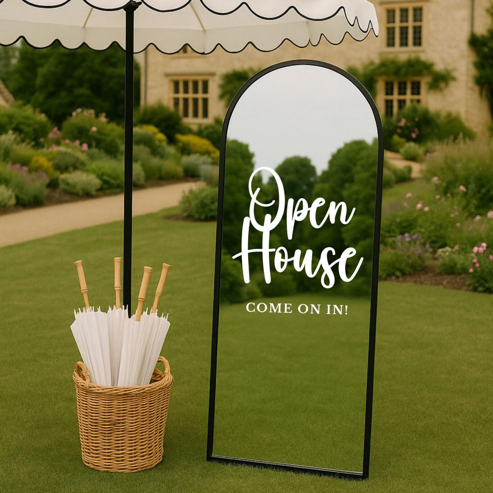 Open House Decal for Realtor Sign Vinyl Open House Sticker Business ...