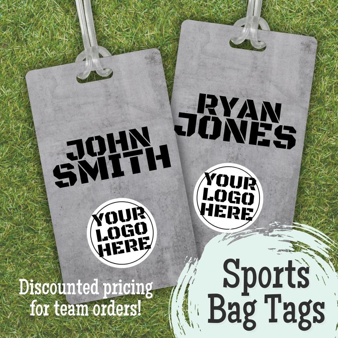 Custom Sport Bag Tag for Team Equipment Labels Team Gifts Personalized ...