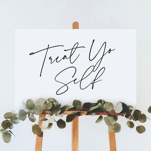 Decal for Wedding Dessert Table Sign Treat Yo Self Sign for Reception ...