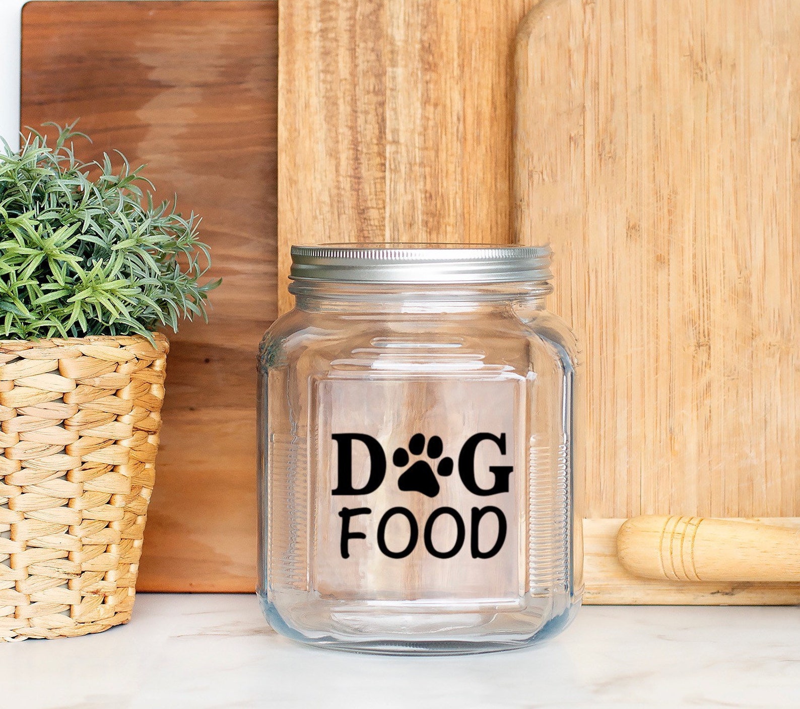 Dog Food Vinyl Decal for Dog Food Storage Label for Dog Food - Etsy